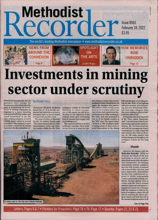 Methodist Recorder Magazine Subscription | Buy at Newsstand.co.uk ...