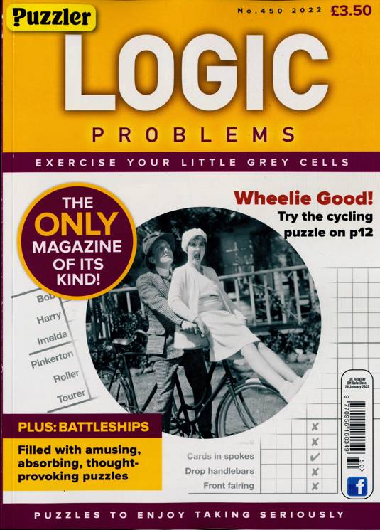 Puzzler Logic Problems Magazine Subscription | Buy at Newsstand.co.uk ...