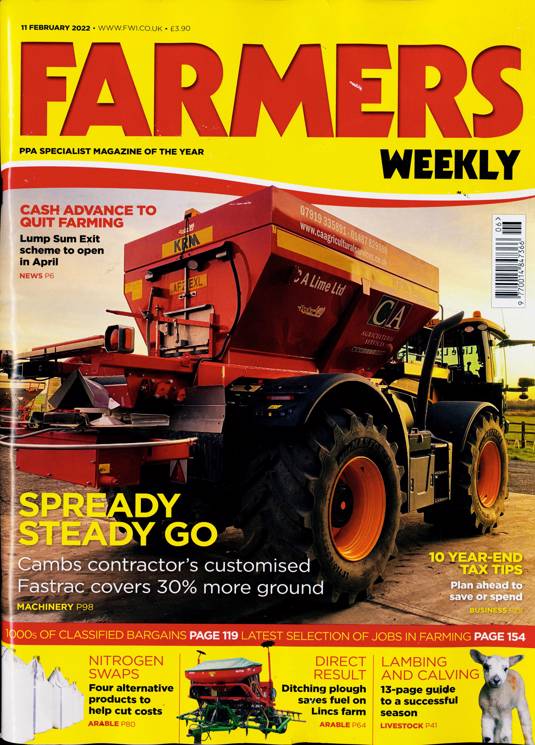 Farmers Weekly Magazine Subscription | Buy at Newsstand.co.uk | Agriculture