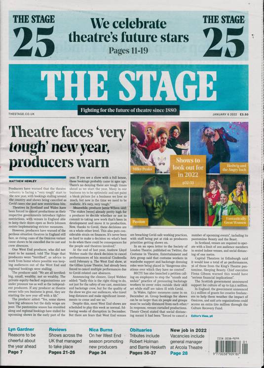 Stage Magazine Subscription | Buy at Newsstand.co.uk | Theatre & Dance