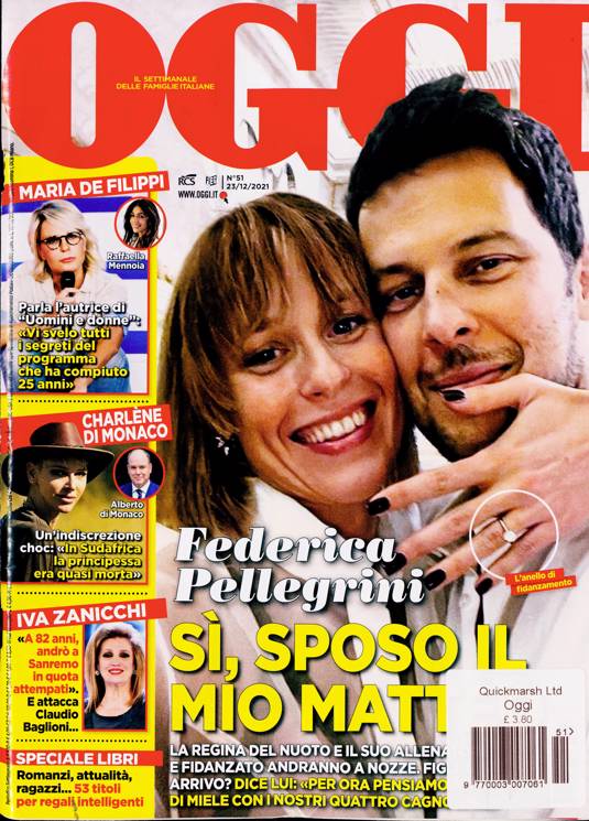 Oggi Magazine Subscription | Buy at Newsstand.co.uk | Italian
