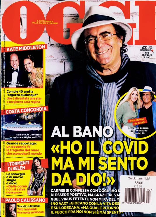 Oggi Magazine Subscription | Buy at Newsstand.co.uk | Italian