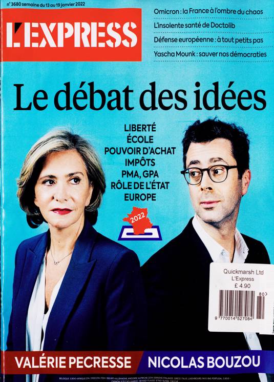 L Express Magazine Subscription | Buy at Newsstand.co.uk | French