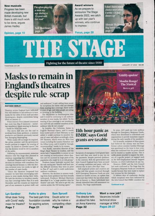Stage Magazine Subscription | Buy at Newsstand.co.uk | Theatre & Dance