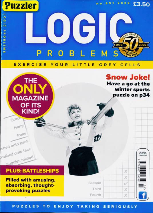 Puzzler Logic Problems Magazine Subscription | Buy at Newsstand.co.uk ...
