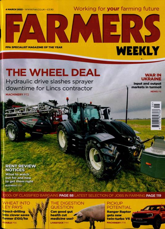 Farmers Weekly Magazine Subscription | Buy at Newsstand.co.uk | Agriculture