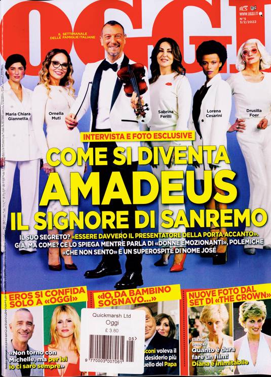 Oggi Magazine Subscription | Buy at Newsstand.co.uk | Italian