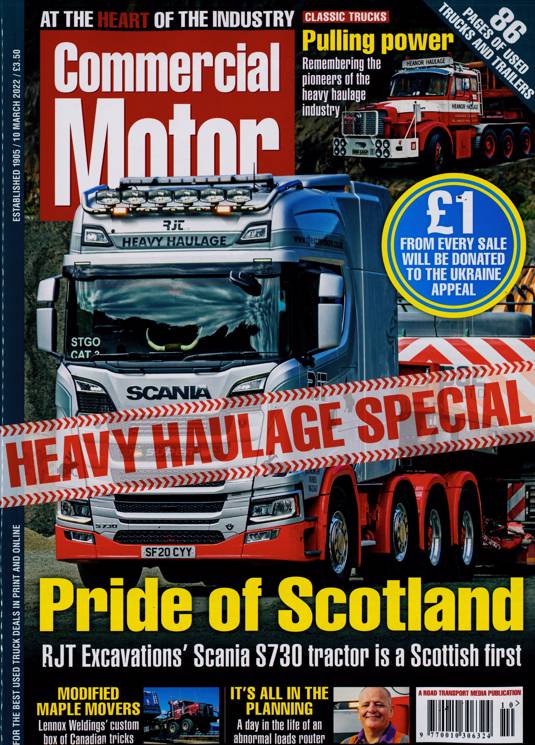 Commercial Motor Magazine Subscription | Buy at Newsstand.co.uk | Trucking