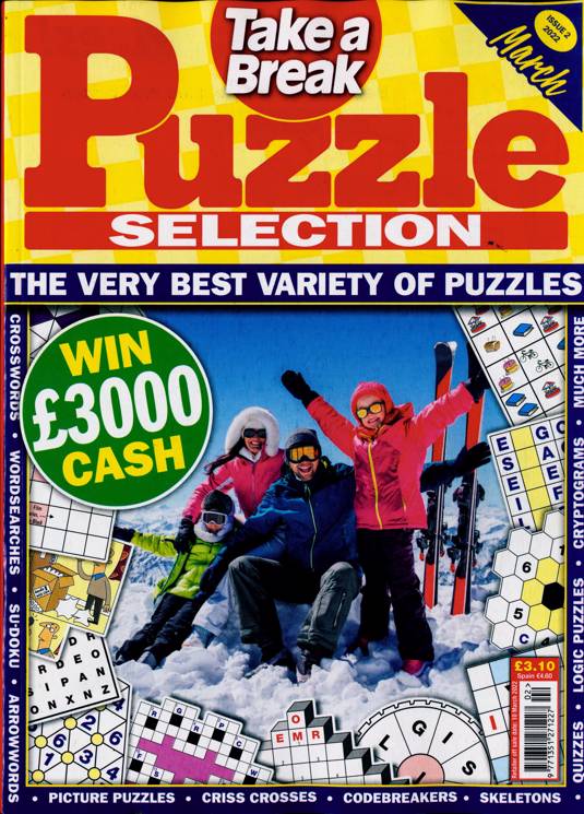 Take A Break Puzzle Selection Magazine Subscription | Buy at Newsstand ...