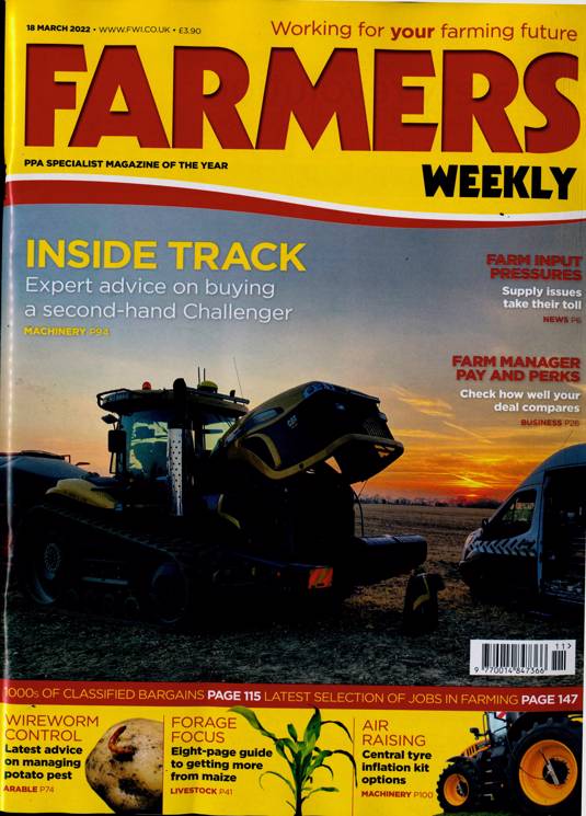 Farmers Weekly Magazine Subscription | Buy at Newsstand.co.uk | Agriculture