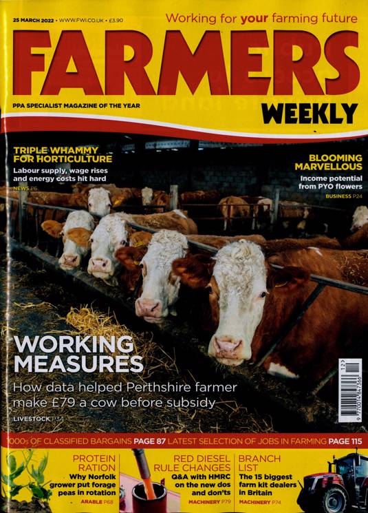 Farmers Weekly Magazine Subscription | Buy at Newsstand.co.uk | Agriculture