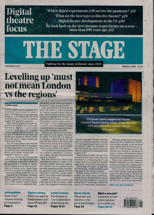Stage Magazine Subscription | Buy at Newsstand.co.uk | Theatre & Dance