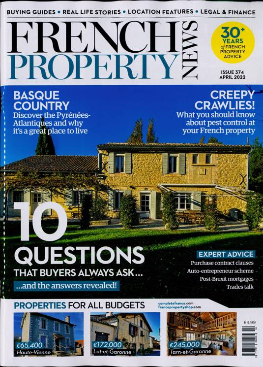 French Property News Magazine Subscription | Buy at Newsstand.co.uk ...