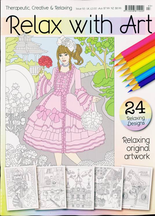 Relax With Art Magazine Subscription | Buy at Newsstand.co.uk | Colouring