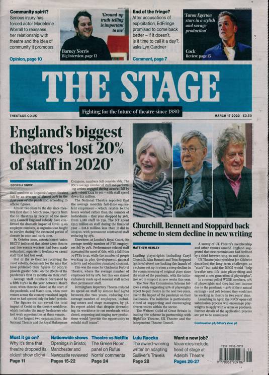 Stage Magazine Subscription | Buy at Newsstand.co.uk | Theatre & Dance