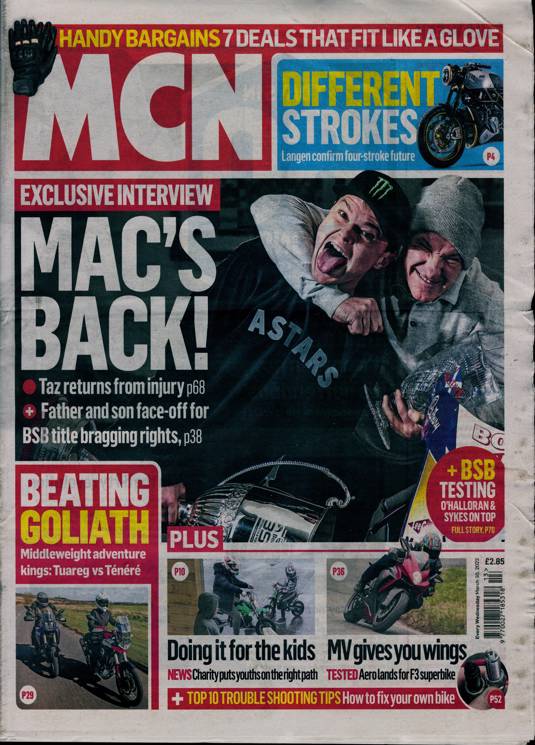 Motorcycle News Magazine Subscription | Buy at Newsstand.co.uk ...