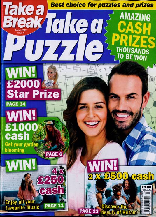Take A Break Take A Puzzle Magazine Subscription | Buy at Newsstand.co ...