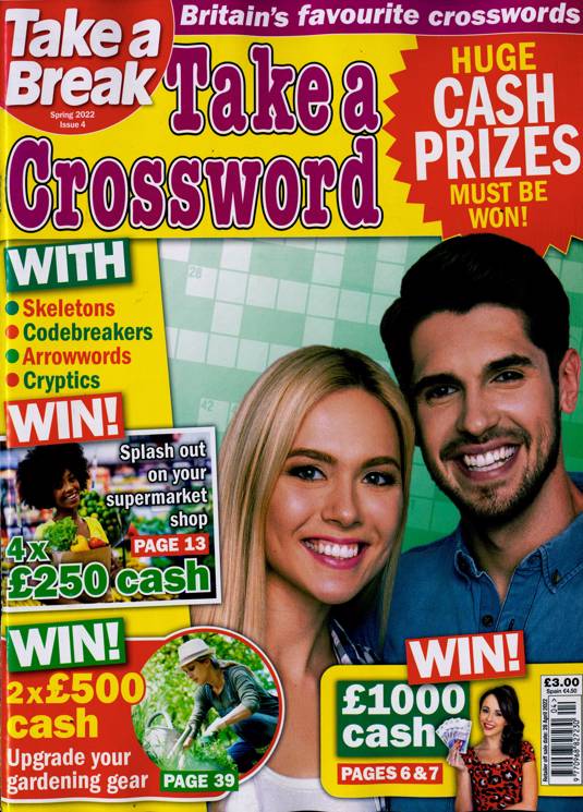 Take A Crossword Magazine Subscription | Buy at Newsstand.co.uk | Crossword