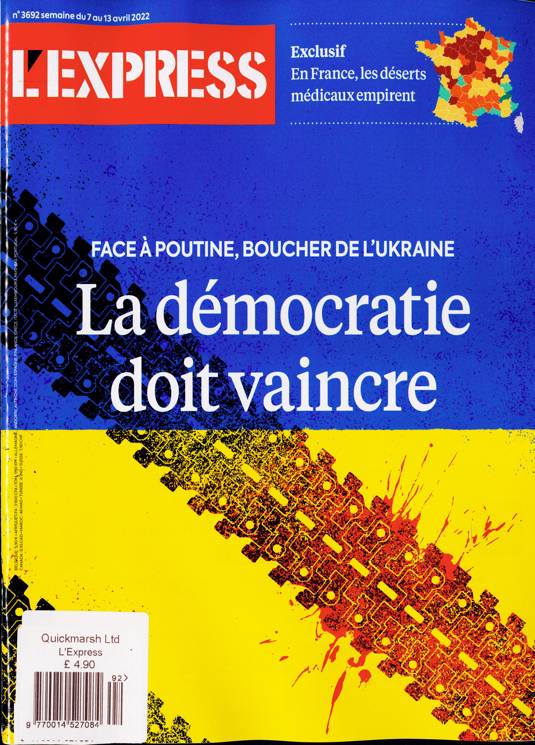 L Express Magazine Subscription | Buy at Newsstand.co.uk | French