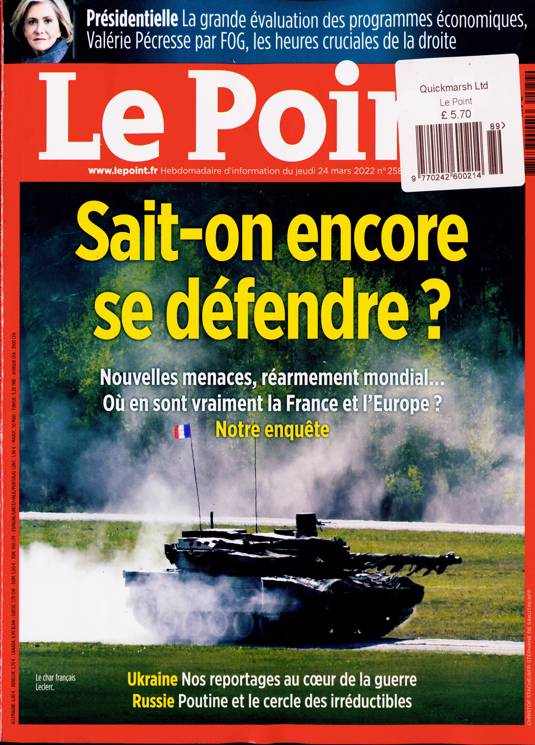 Le Point Magazine Subscription | Buy at Newsstand.co.uk | French