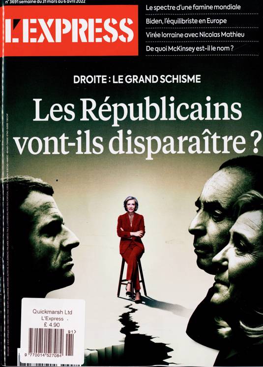 L Express Magazine Subscription | Buy at Newsstand.co.uk | French