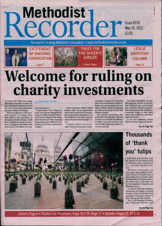 Methodist Recorder Magazine Subscription | Buy at Newsstand.co.uk ...