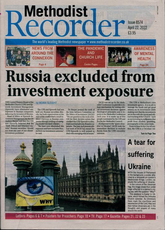 Methodist Recorder Magazine Subscription | Buy at Newsstand.co.uk ...