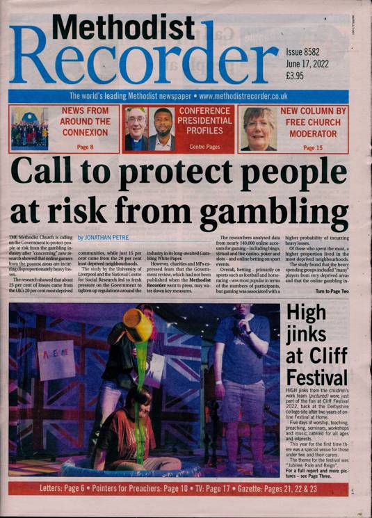 Methodist Recorder Magazine Subscription | Buy at Newsstand.co.uk ...