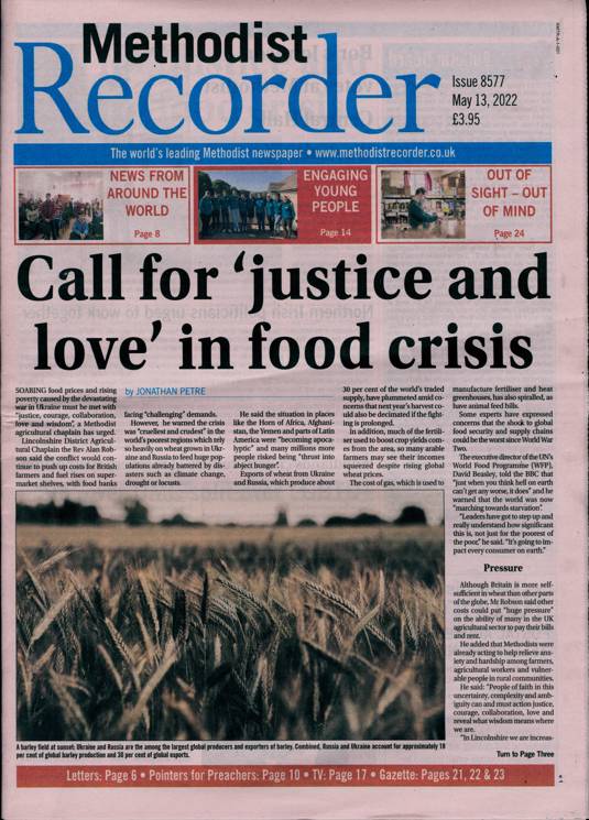 Methodist Recorder Magazine Subscription | Buy at Newsstand.co.uk ...