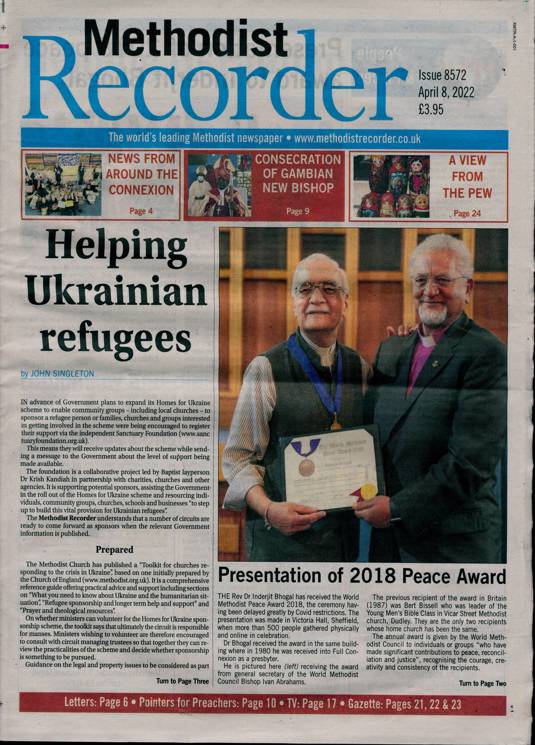Methodist Recorder Magazine Subscription | Buy at Newsstand.co.uk ...
