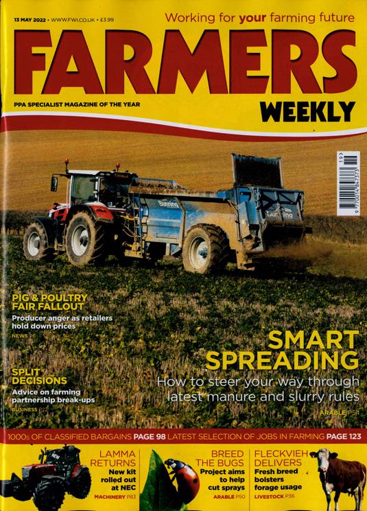 Farmers Weekly Magazine Subscription | Buy at Newsstand.co.uk | Agriculture