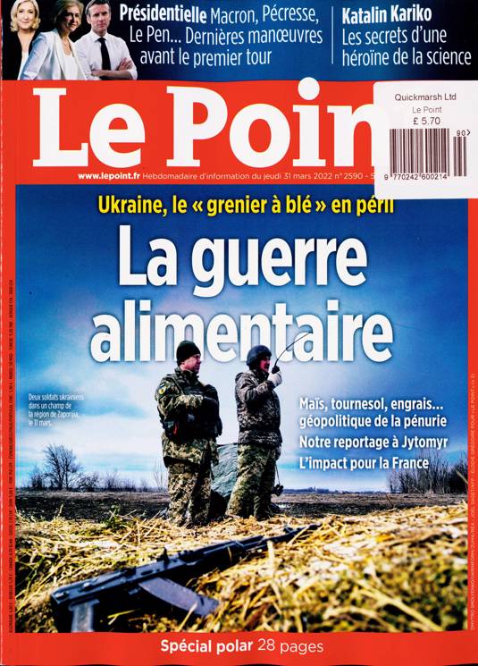 Le Point Magazine Subscription | Buy at Newsstand.co.uk | French