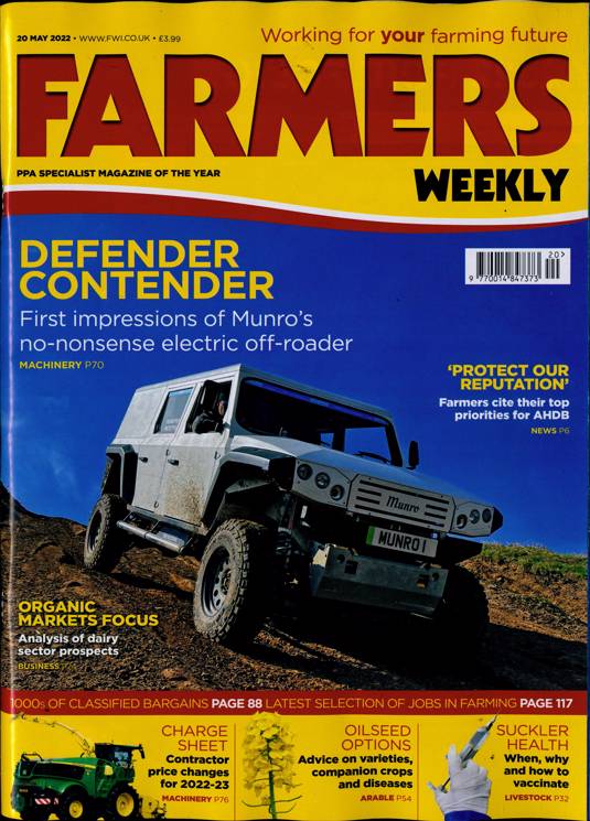 Farmers Weekly Magazine Subscription | Buy at Newsstand.co.uk | Agriculture