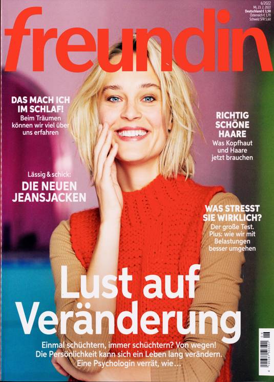 Freundin Magazine Subscription | Buy at Newsstand.co.uk | German