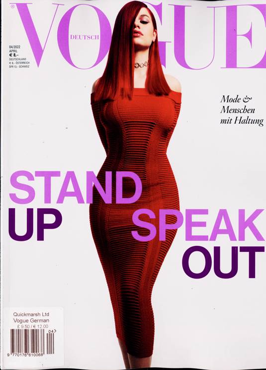 Vogue German Magazine Subscription | Buy at Newsstand.co.uk | German