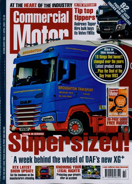 Commercial Motor Magazine Subscription | Buy at Newsstand.co.uk | Trucking