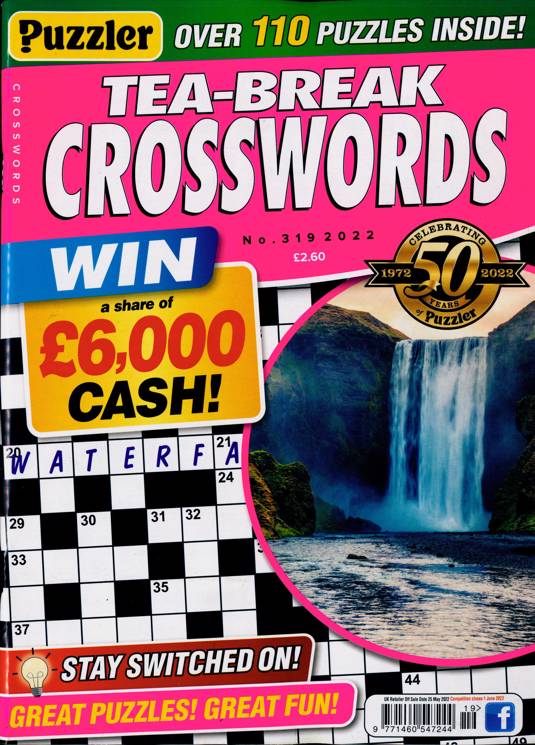 Puzzler Tea Break Crosswords Magazine Subscription | Buy at Newsstand ...