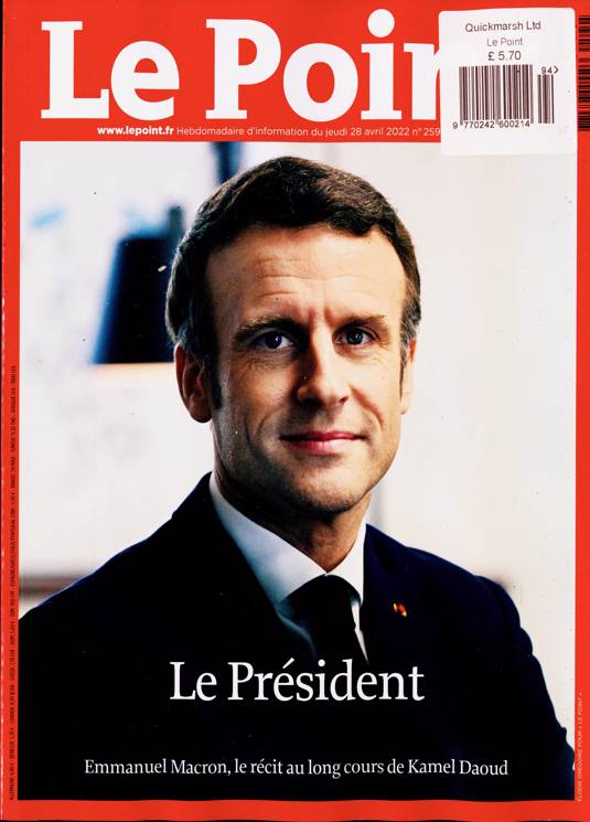 Le Point Magazine Subscription | Buy at Newsstand.co.uk | French