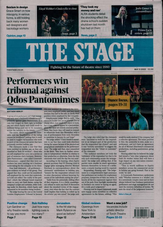 Stage Magazine Subscription | Buy at Newsstand.co.uk | Theatre & Dance