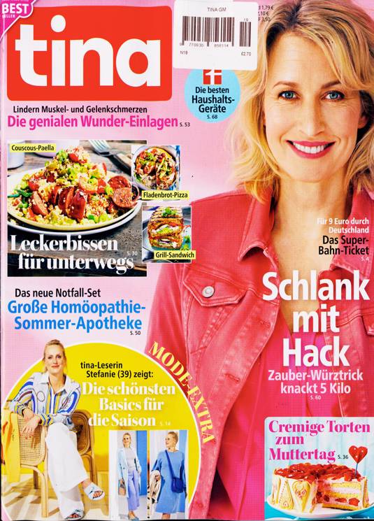 Tina Magazine Subscription | Buy at Newsstand.co.uk | German