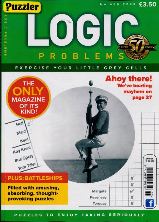 Puzzler Logic Problems Magazine Subscription | Buy at Newsstand.co.uk ...