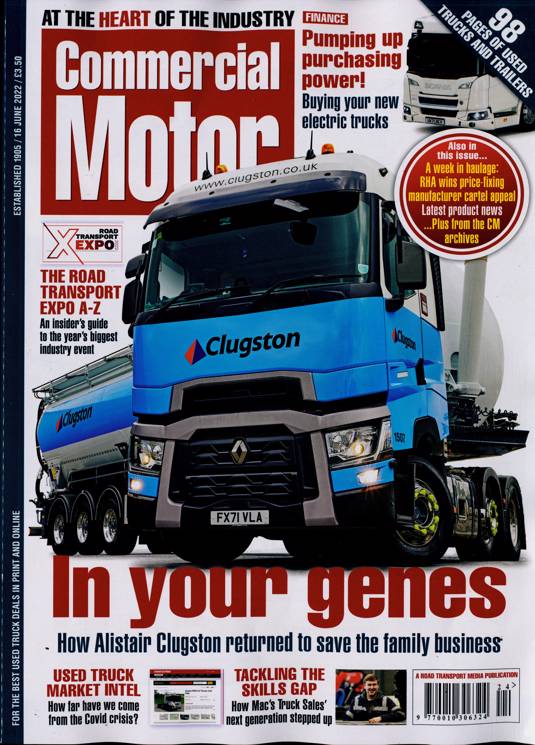Commercial Motor Magazine Subscription | Buy at Newsstand.co.uk | Trucking