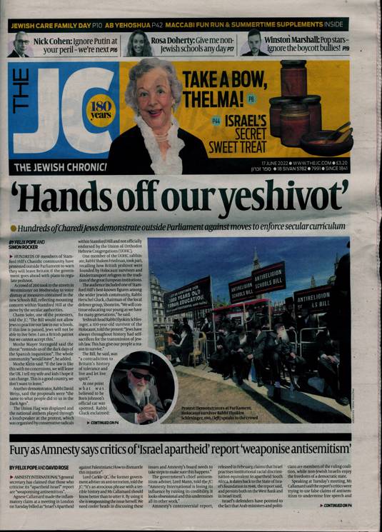 Jewish Chronicle Magazine Subscription | Buy at Newsstand.co.uk | Religion