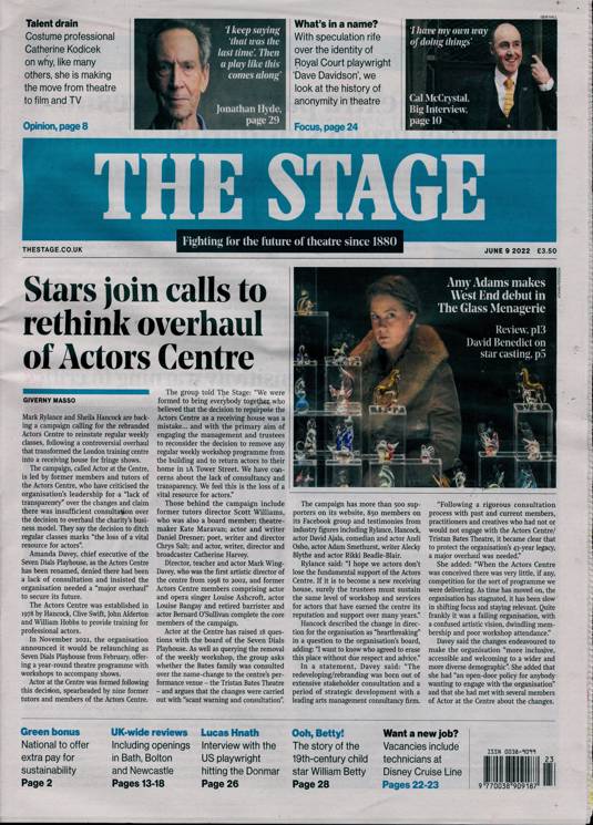 Stage Magazine Subscription | Buy at Newsstand.co.uk | Theatre & Dance