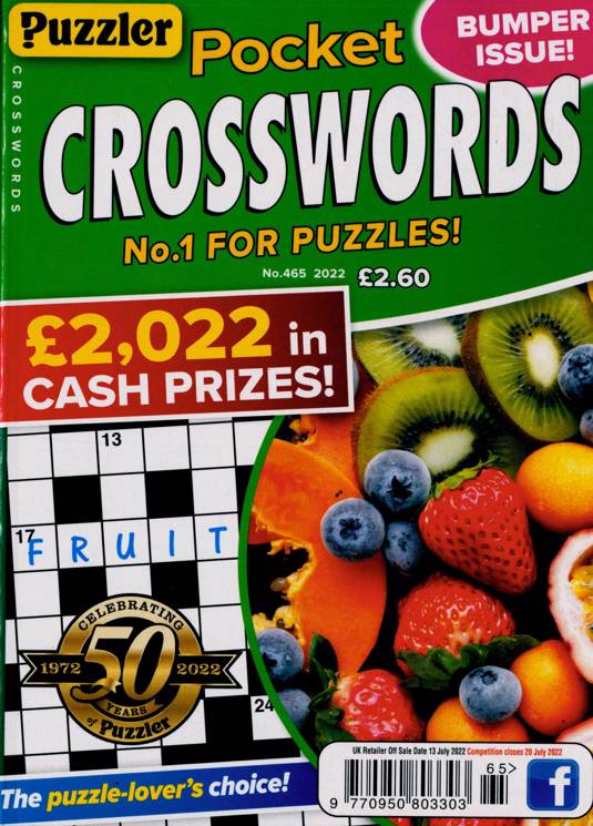 Puzzler Pocket Crosswords Magazine Subscription | Buy at Newsstand.co ...