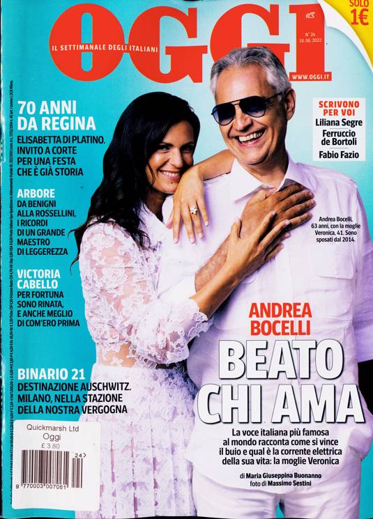 Oggi Magazine Subscription | Buy at Newsstand.co.uk | Italian