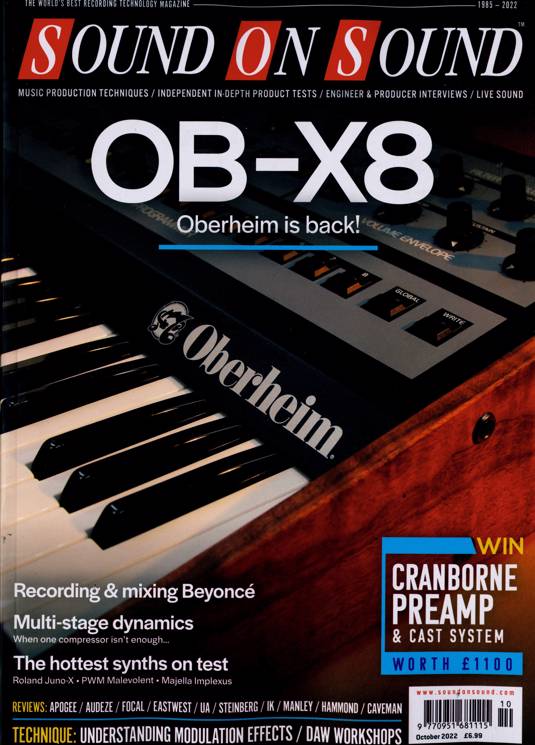 Sound On Sound Magazine Subscription | Buy at Newsstand.co.uk | Other