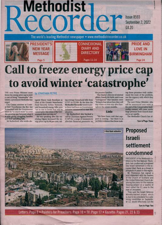 Methodist Recorder Magazine Subscription | Buy at Newsstand.co.uk ...