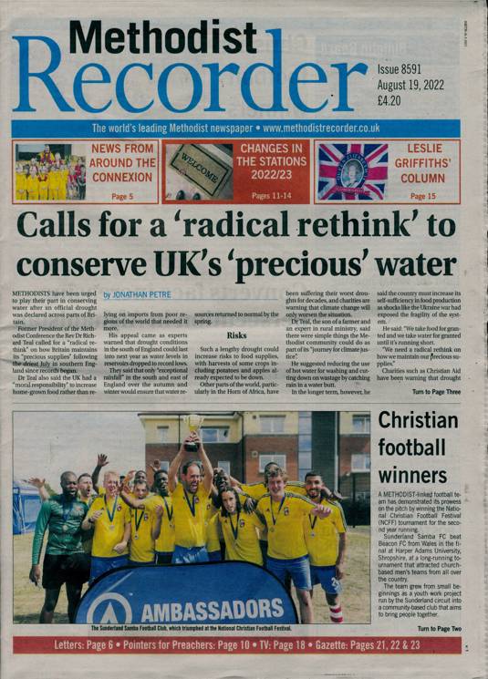 Methodist Recorder Magazine Subscription | Buy at Newsstand.co.uk ...