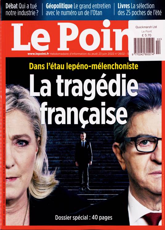 Le Point Magazine Subscription | Buy at Newsstand.co.uk | French